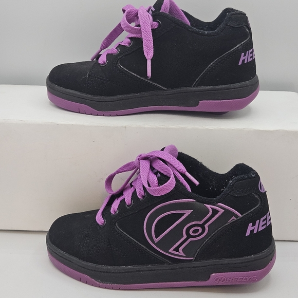 Heelys | Shoes | Heelys Skate Shoes Size Black With Purple | Poshmark